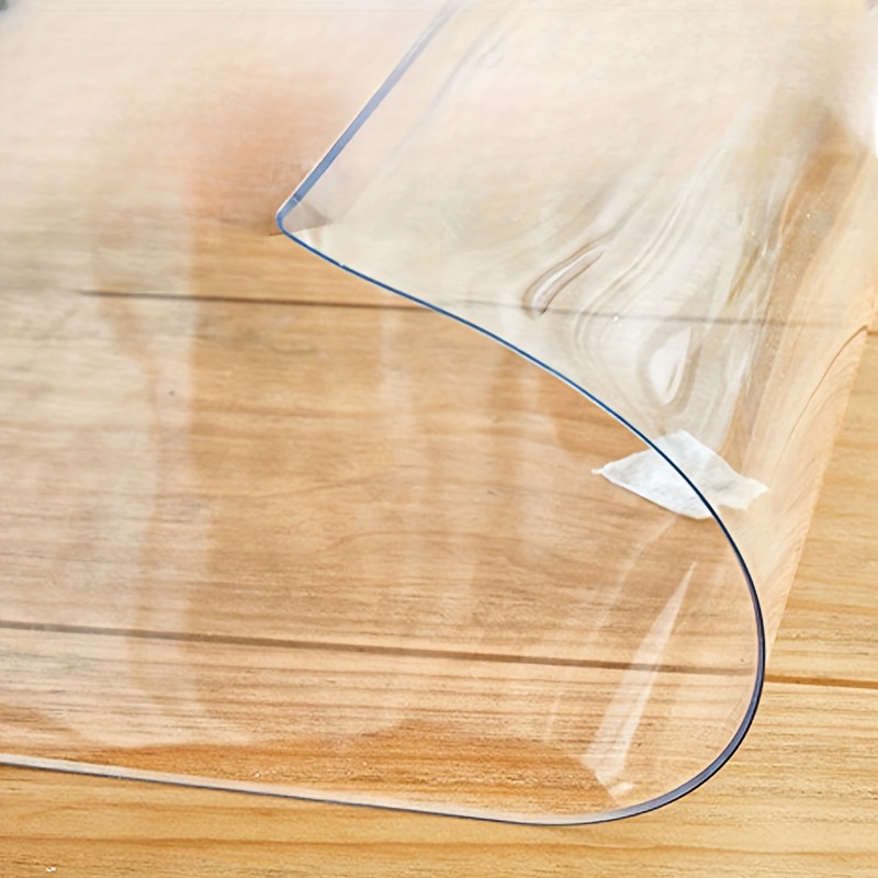 1pc PVC Clear Table Protector - Waterproof, Heavy-Duty Transparent ...