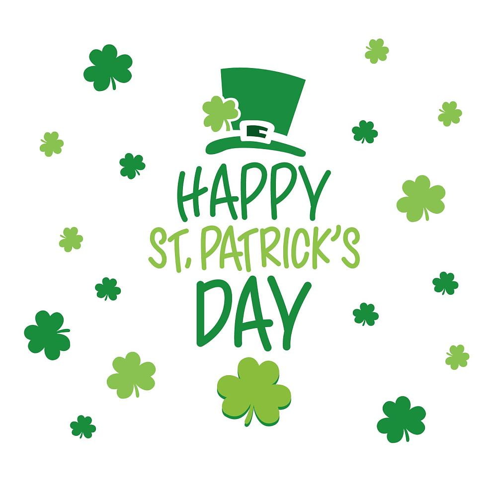1pc PVC Wall Stickers Wall Decoration Saint Patrick's Day Themed ...