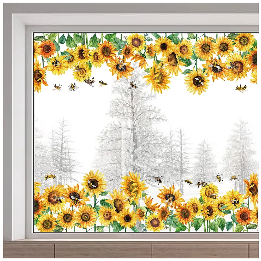 1pc PVC Window Static Stickers Rectangle Shape for Window Decoration ...