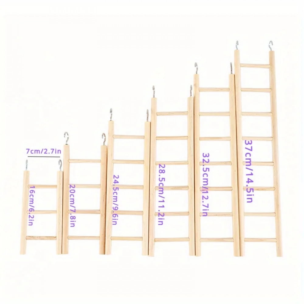 1pc Parrot Toy Wooden Bird Climbing Ladder, Parrot Bird Cage Supplies ...