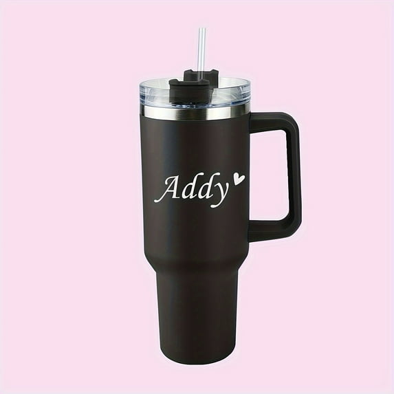 1pc Personalized 40oz Insulated Tumbler - Stainless Steel, BPA-Free ...