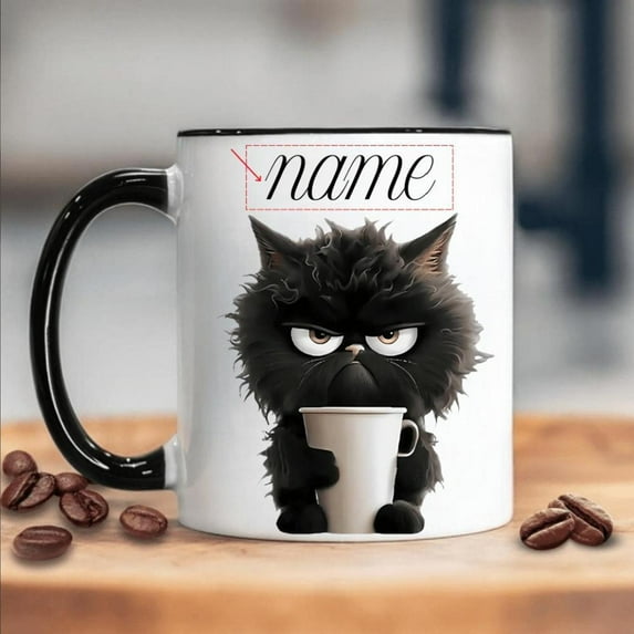 1pc Personalized Mug Custom Name Coffee Cup with Design Double Sided ...