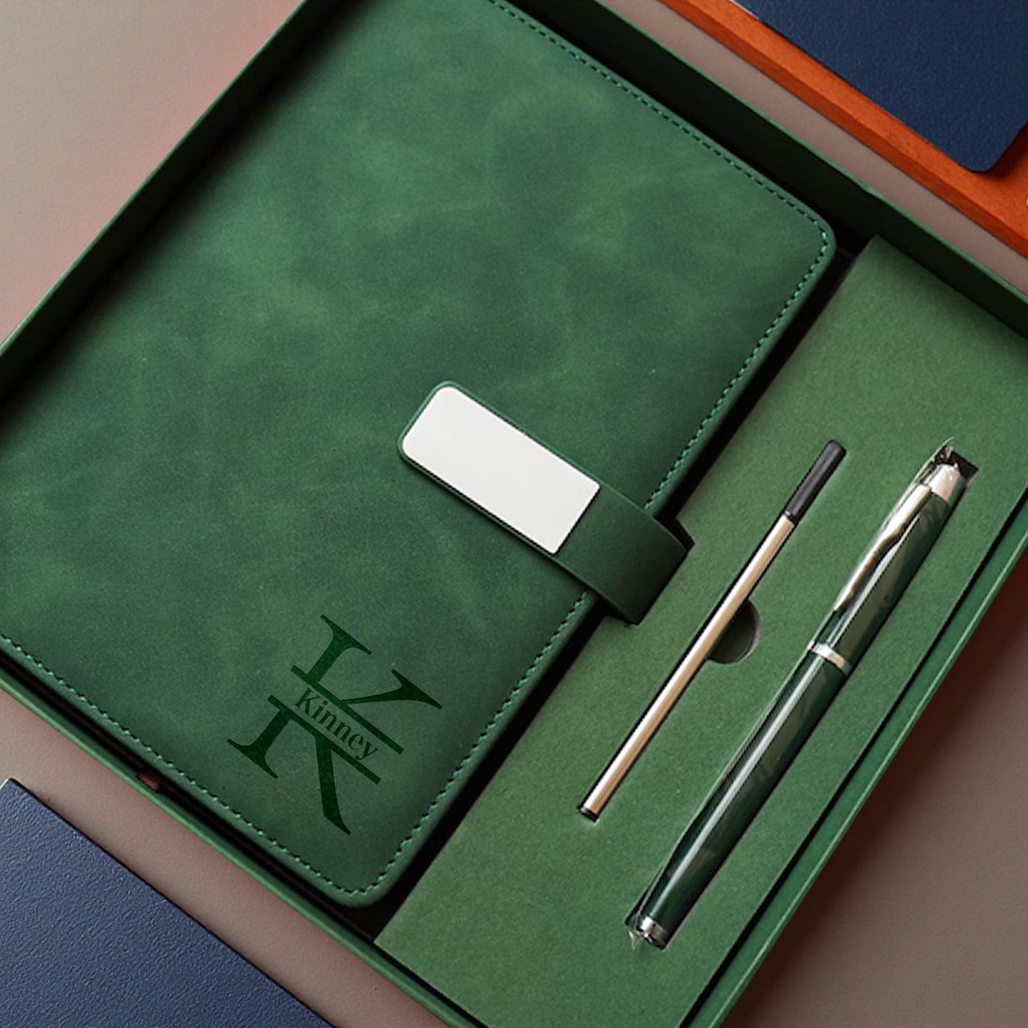 1pc Personalized Notebook Gift Box | A-Z Engraving Available ...