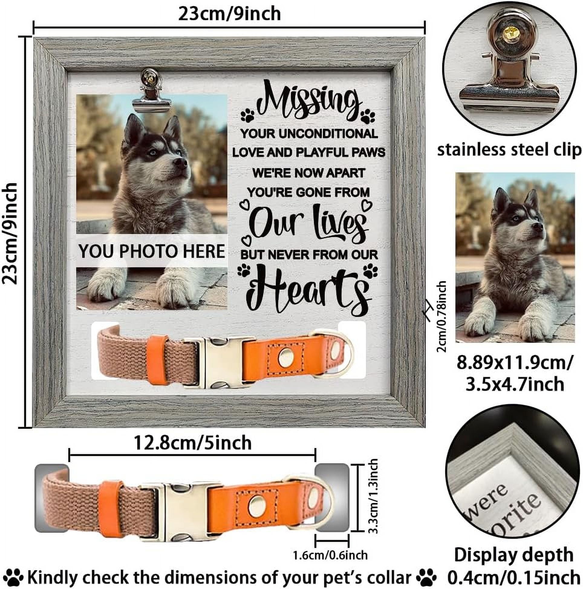 1pc Pet Memorial Picture Frame 9x9inch Missing Your Unconditional Love ...