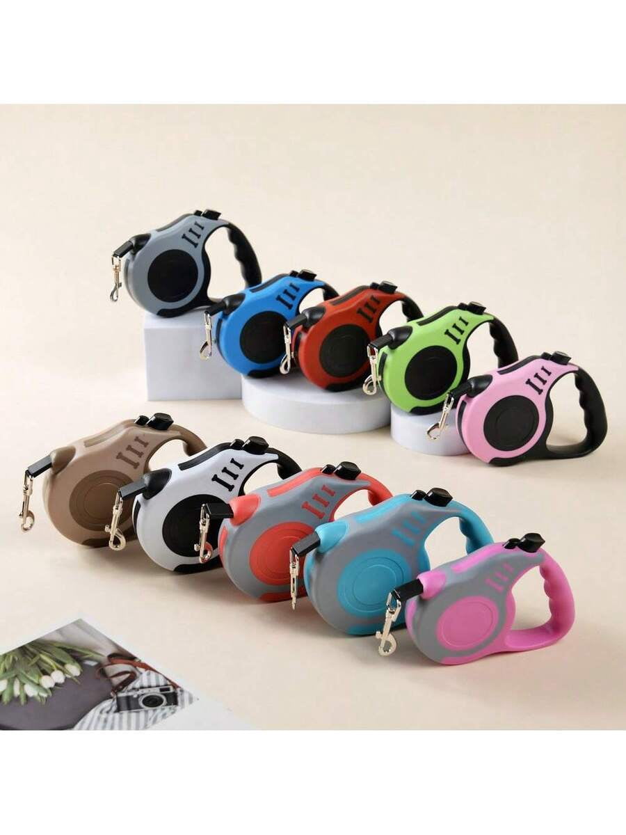 1pc Pet Retractable Leash, Bone-Shaped Dog Walking Leash, Adjustable ...