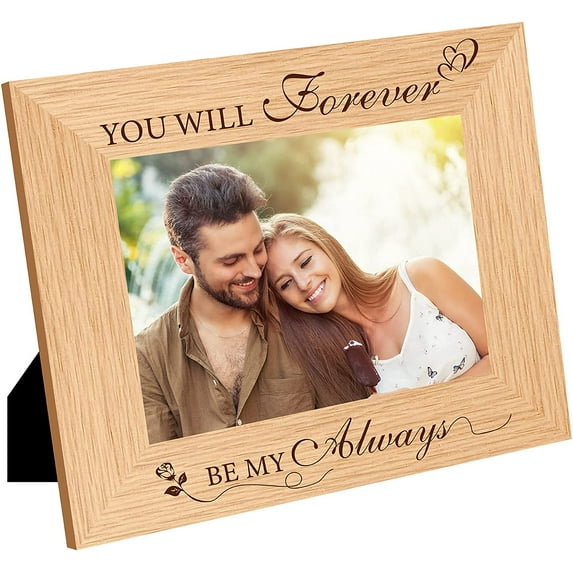 1pc Picture Frames 6x8 Wooden Engraved Picture Frame Lover Rustic Photo ...
