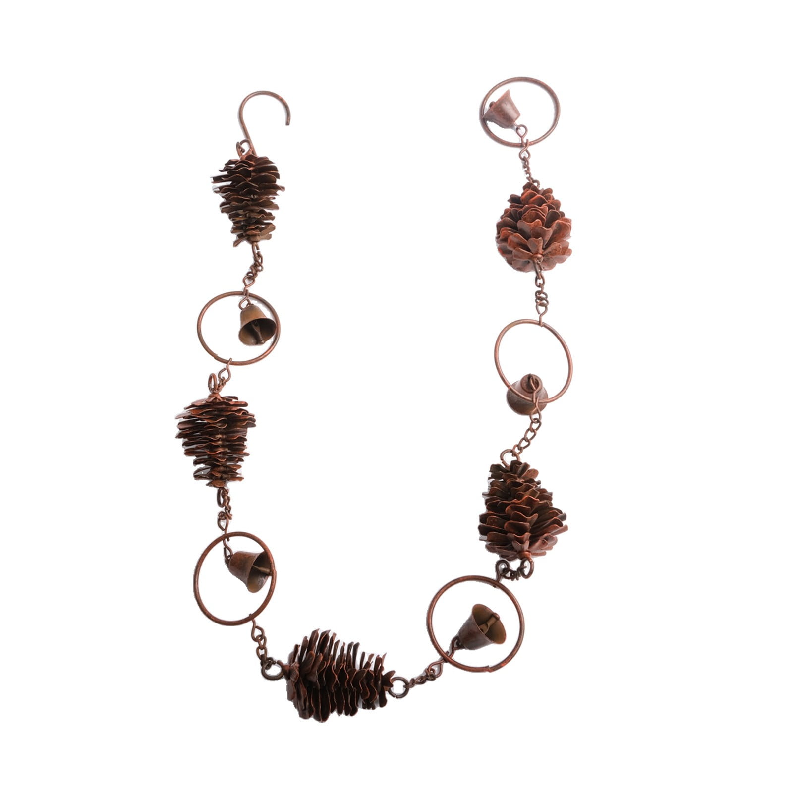 1pc Pinecone Wind Chime - Metal Outdoor Rain Chain, Pinecone Wind Chime ...