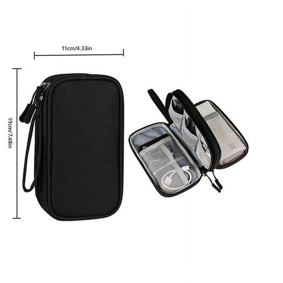 1pc Pink/Grey/Black/Navy Travel Portable Digital Product Storage Bag ...