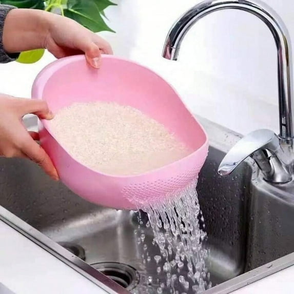 1pc - Plastic Drain Basket Filter, Rice Bowl, Drain Basket, Fruit Bowl ...