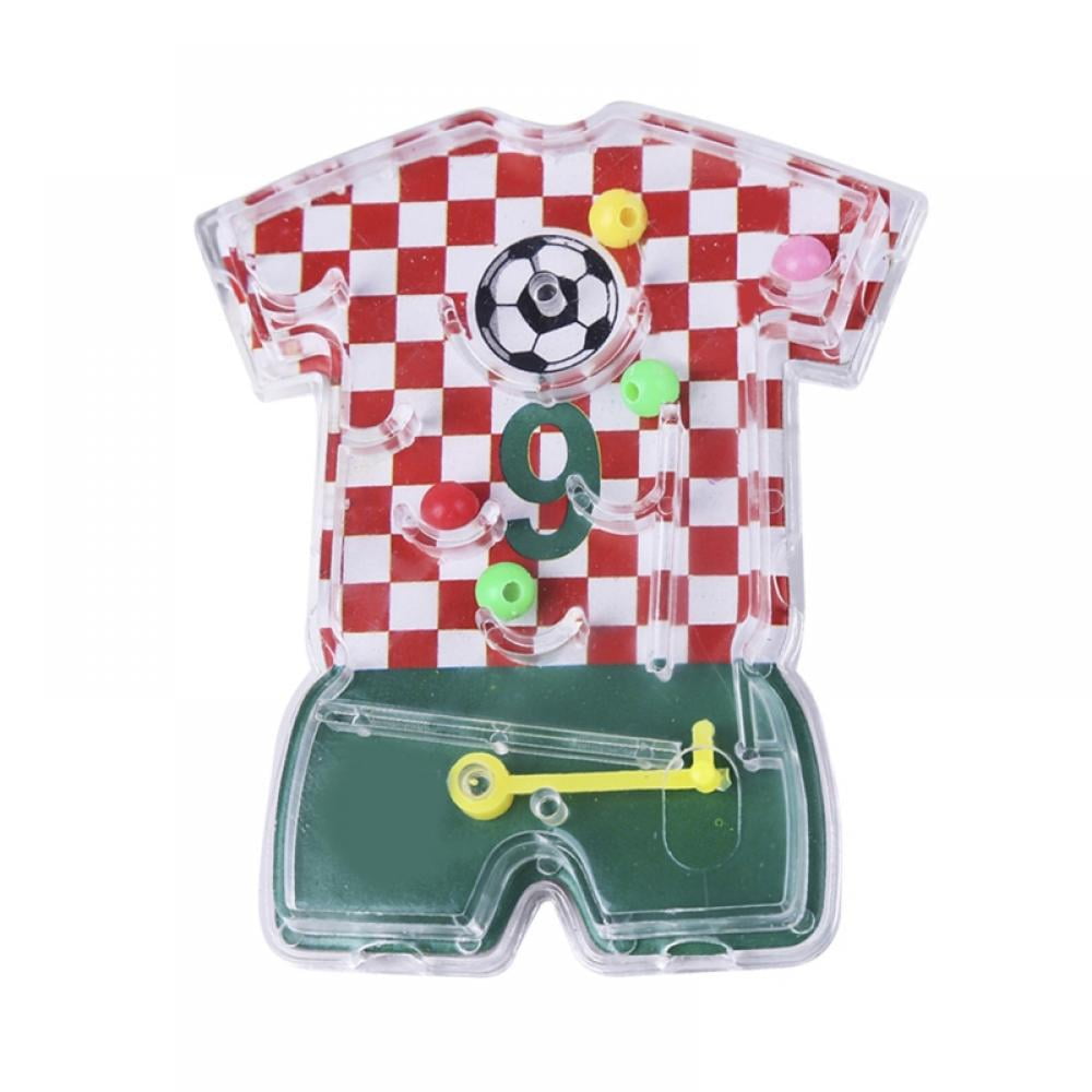 1pc Plastic Small Football Maze Intellect 3D Puzzle Toy Balance Barrier ...