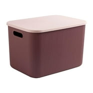 StorageBud Clear Storage Bins ,10.6X3.9X6" Plastic Containers,2 Pack ...