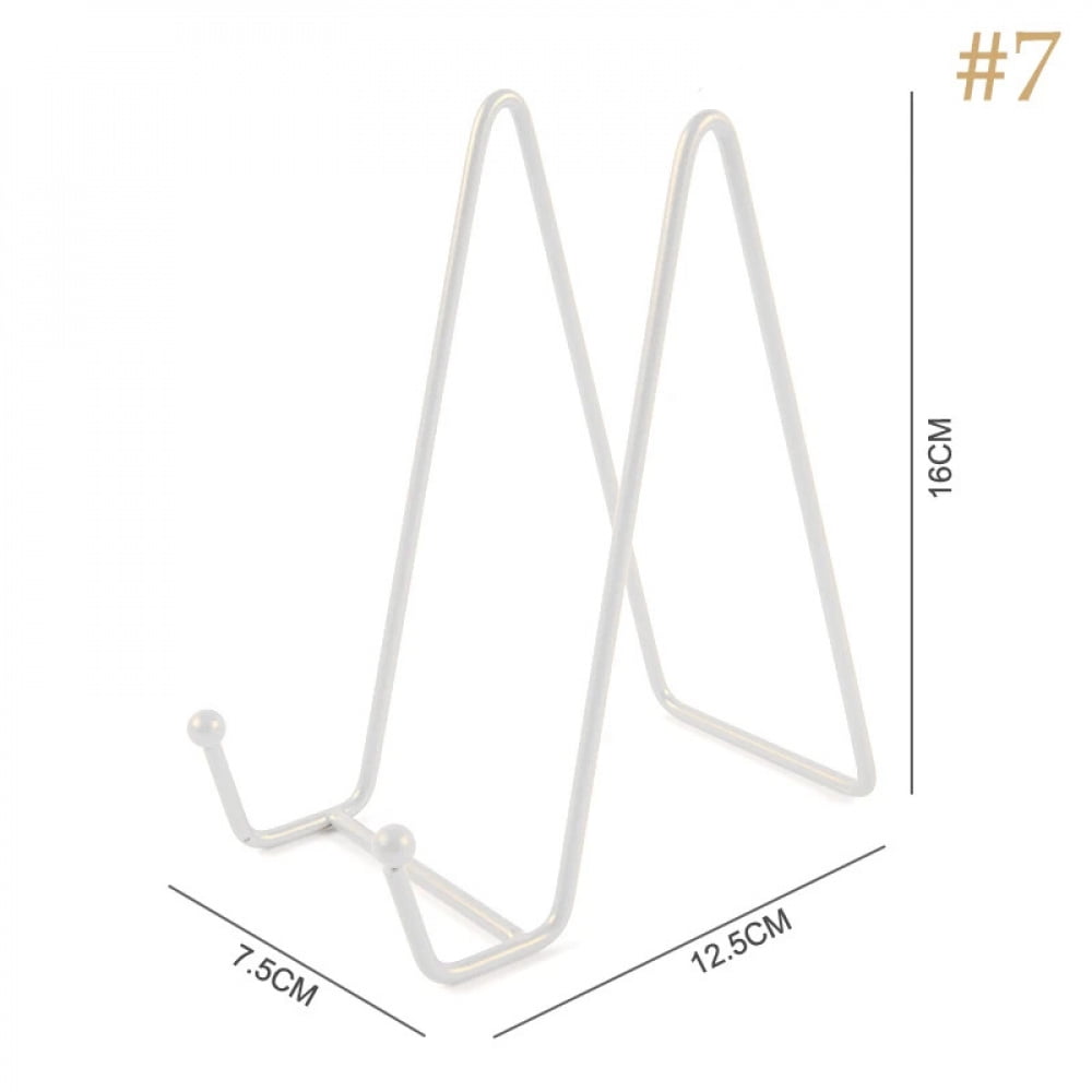 1pc Plate Display Stand Picture Easel Metal Plate Stands Holder Display ...