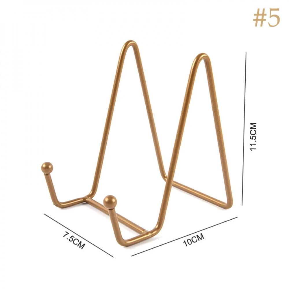 1pc Plate Display Stand Picture Easel Metal Plate Stands Holder Display ...