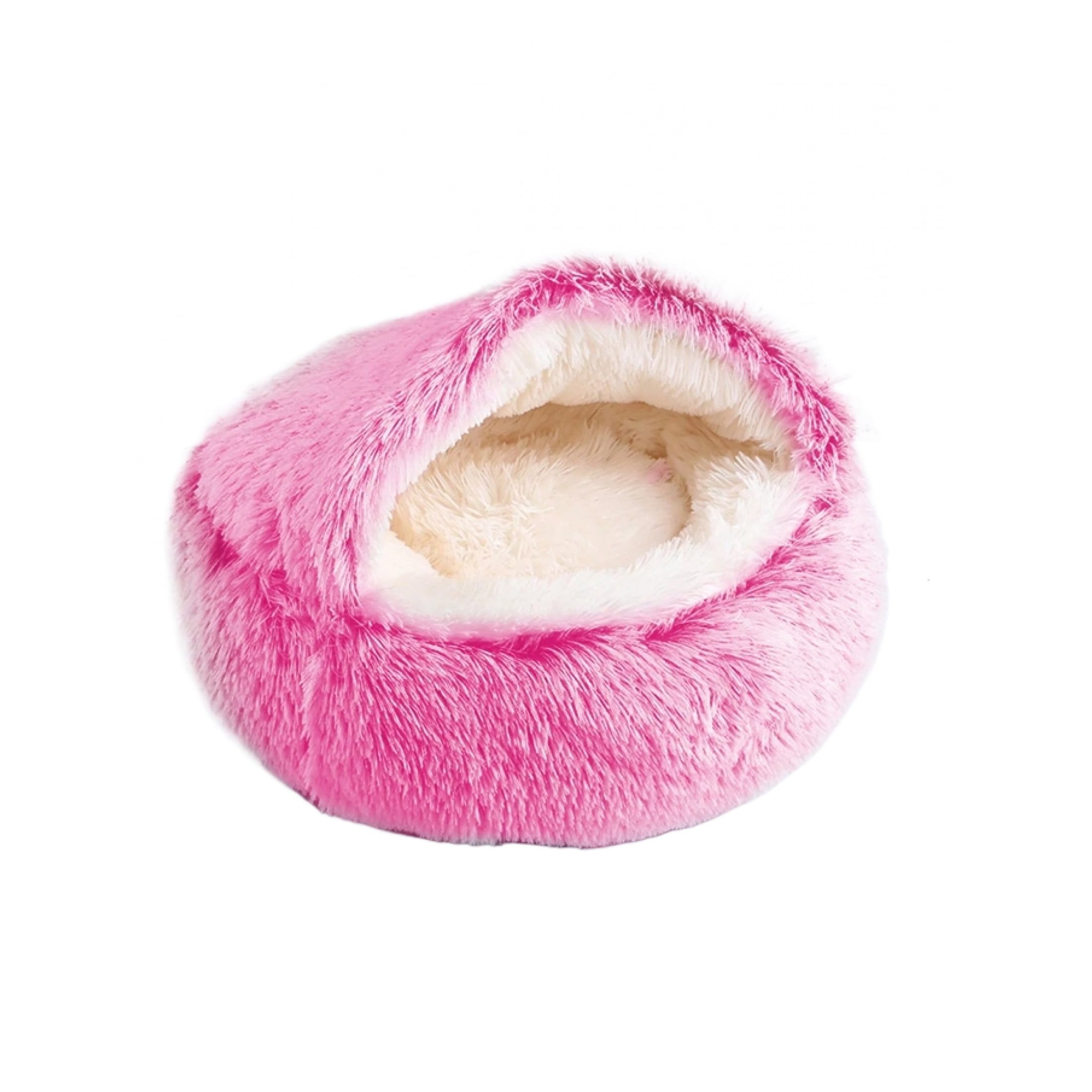 1pc Plush Deep Sleep Half-enclosed Cat Bed With Different Sizes For ...