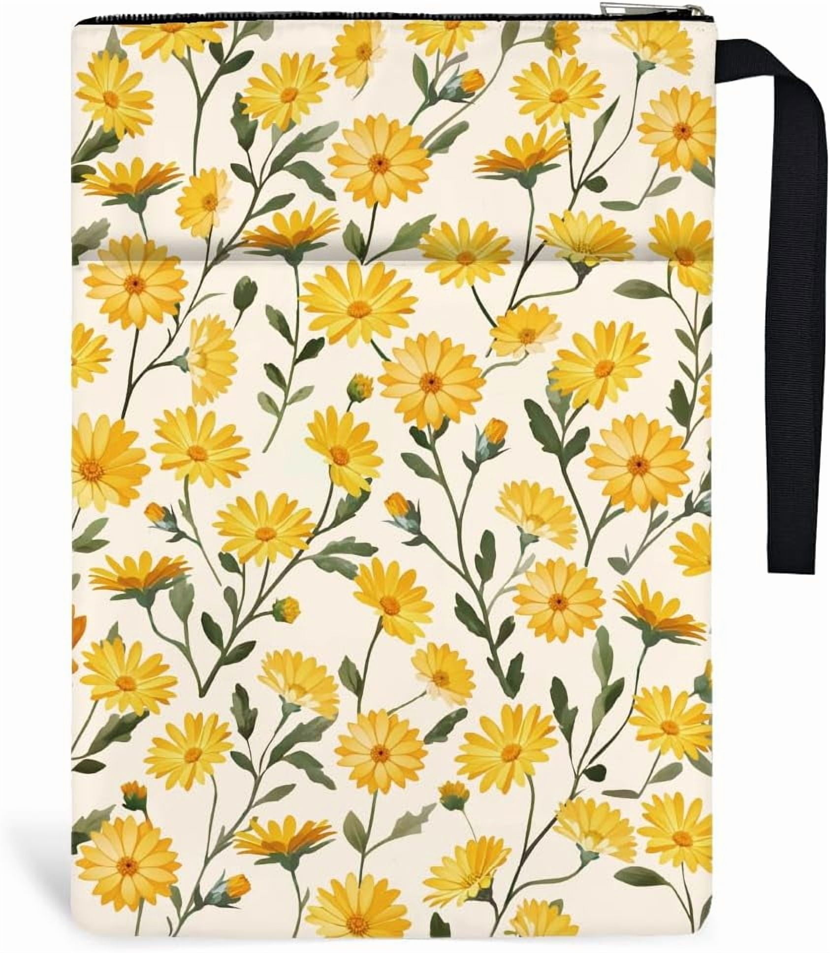 1pc Polyester Book Cover Notebook Wraps Rectangle April Daisy 340x240mm ...