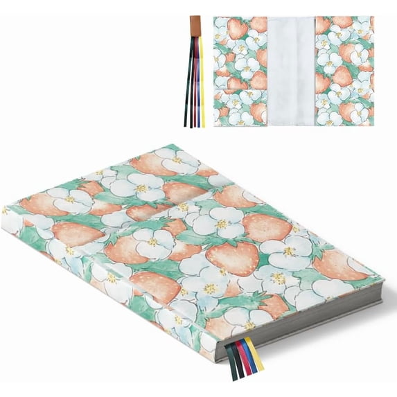 1pc Polyester Book Cover Notebook Wraps with Ribbon Bookmarks Rectangle ...