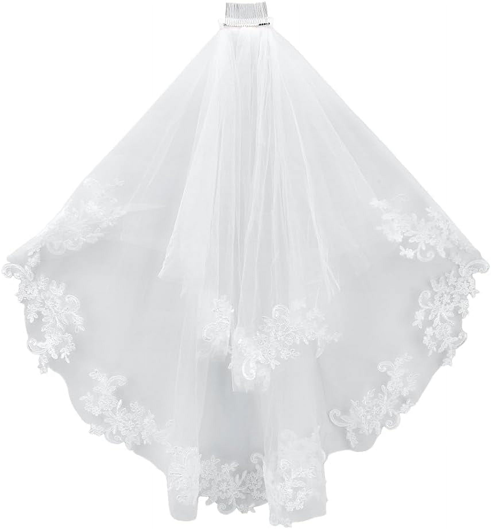 1pc Polyester Mesh Bridal Veils for Women Wedding Party Decorations ...