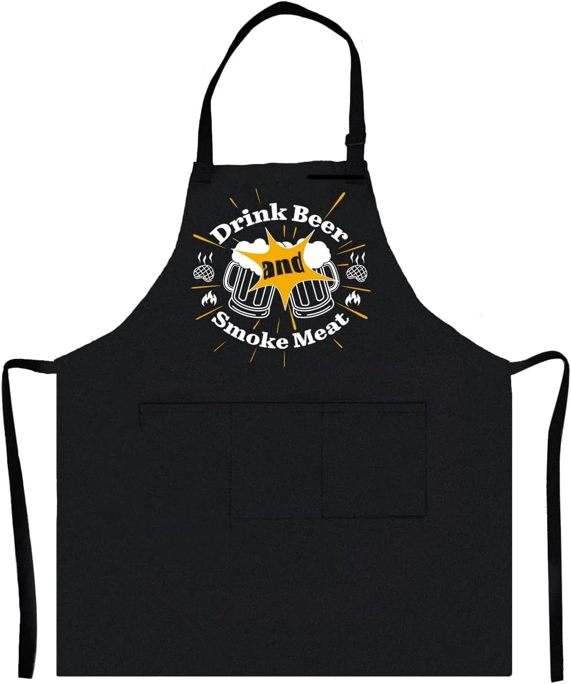1pc Polyester Sleeveless Apron with Double Shoulder Belt for Household ...