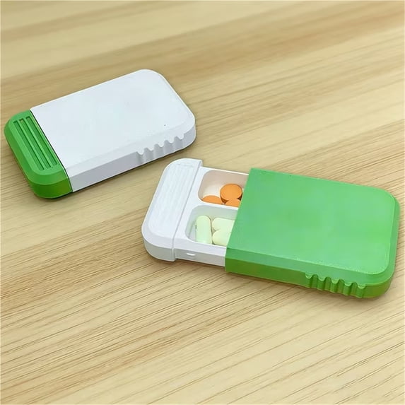 1pc Portable 4-Compartment Mini Pill Organizer, Waterproof Sealed ...