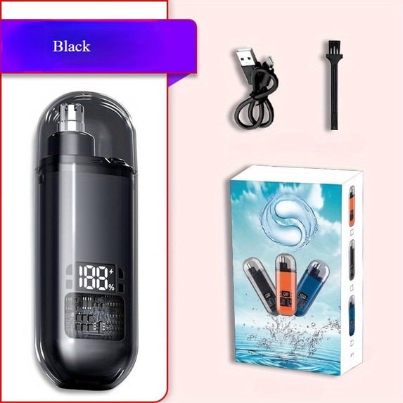 1pc Portable Electric Nose & Ear Hair Trimmer for Men & Women - USB ...