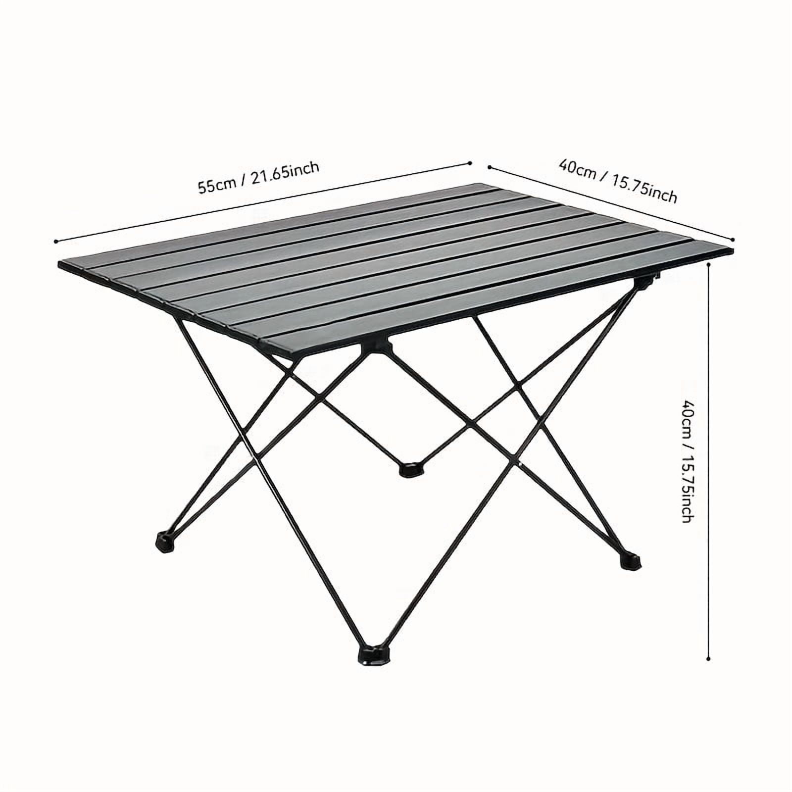 1pc Portable Folding Camping Table - Lightweight Aluminum Alloy ...