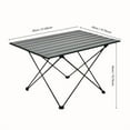 1pc Portable Folding Camping Table - Lightweight Aluminum Alloy ...