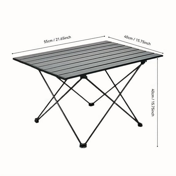 1pc Portable Folding Camping Table - Lightweight Aluminum Alloy ...