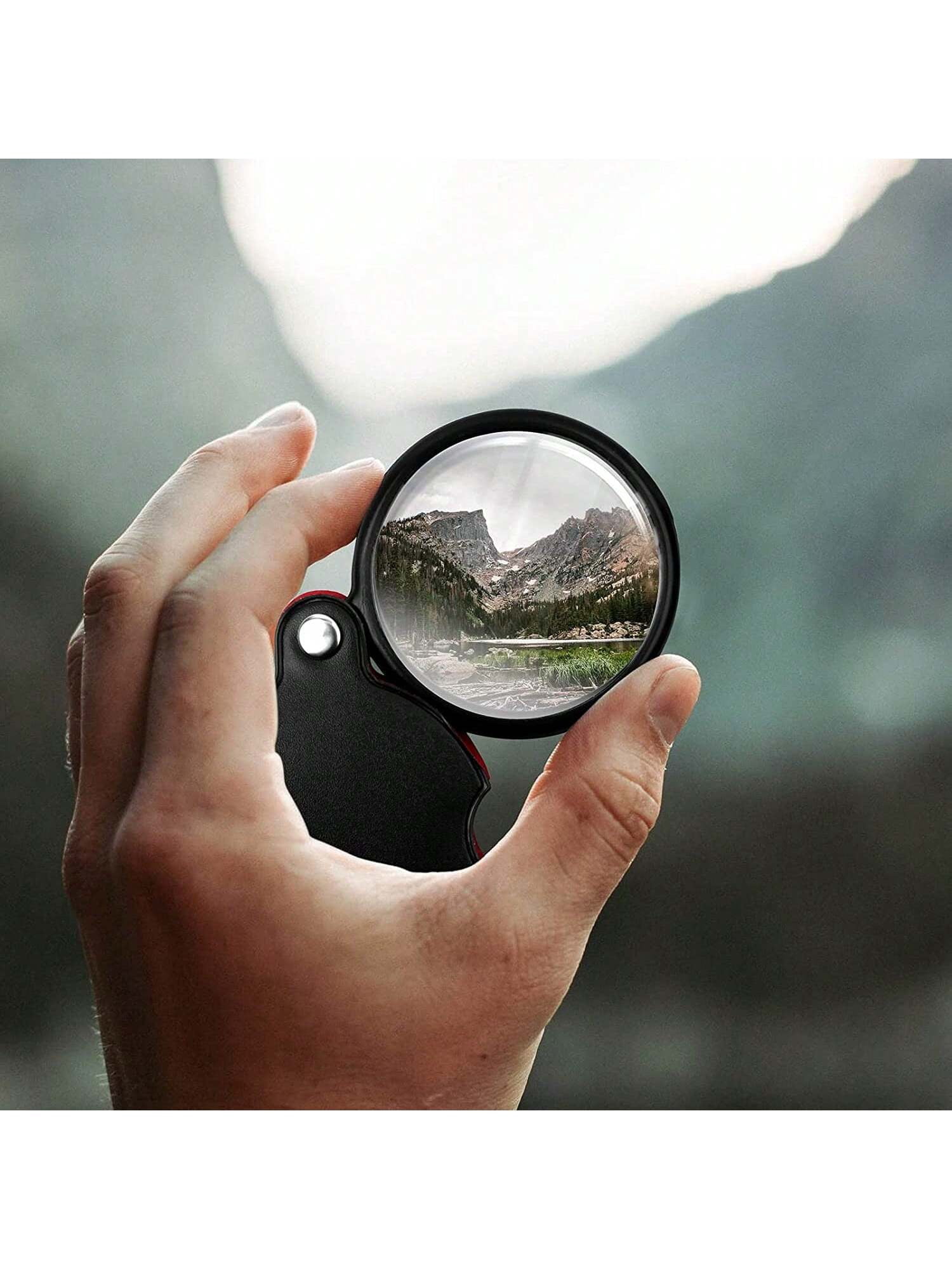 1pc Portable Handheld Folding High Definition Mini Circular Magnifier ...