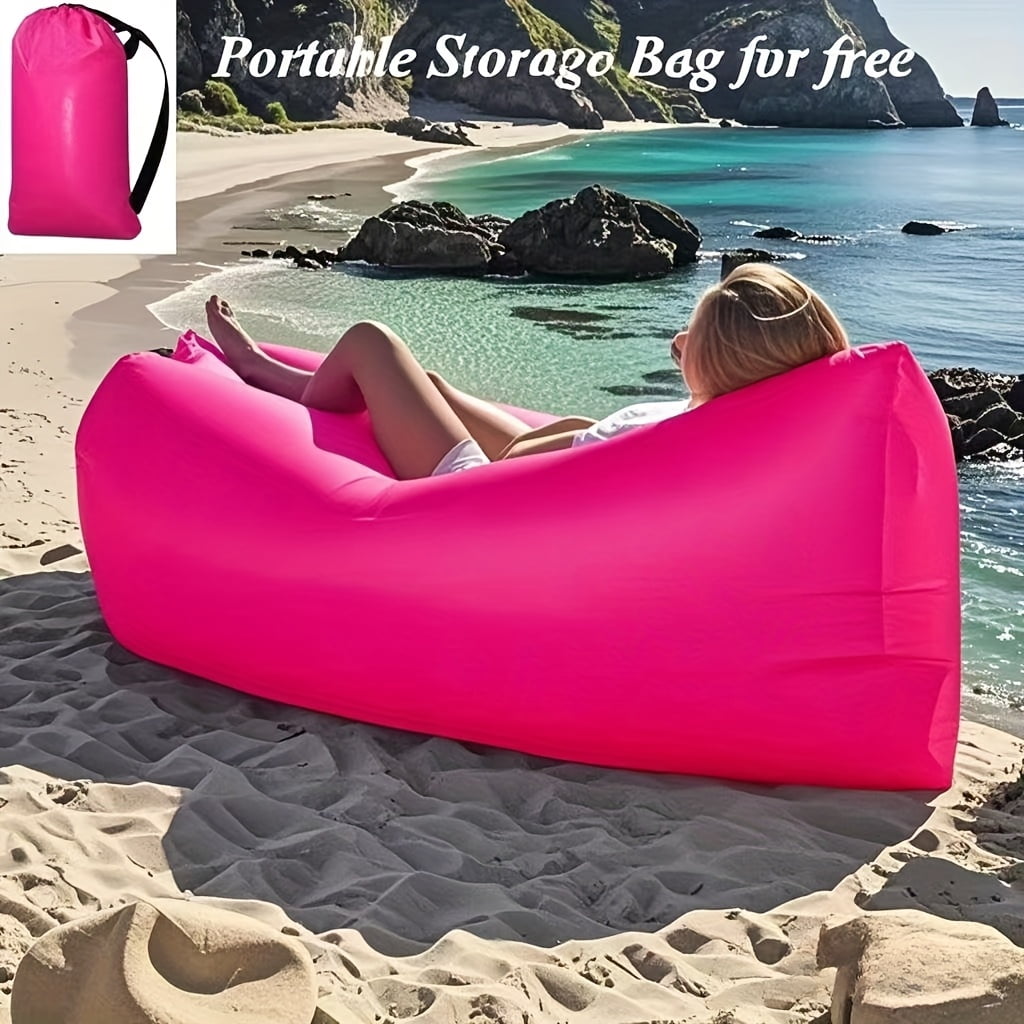 1pc Portable Inflatable Air Sofa Bed - Second Quick Inflate Outdoor ...