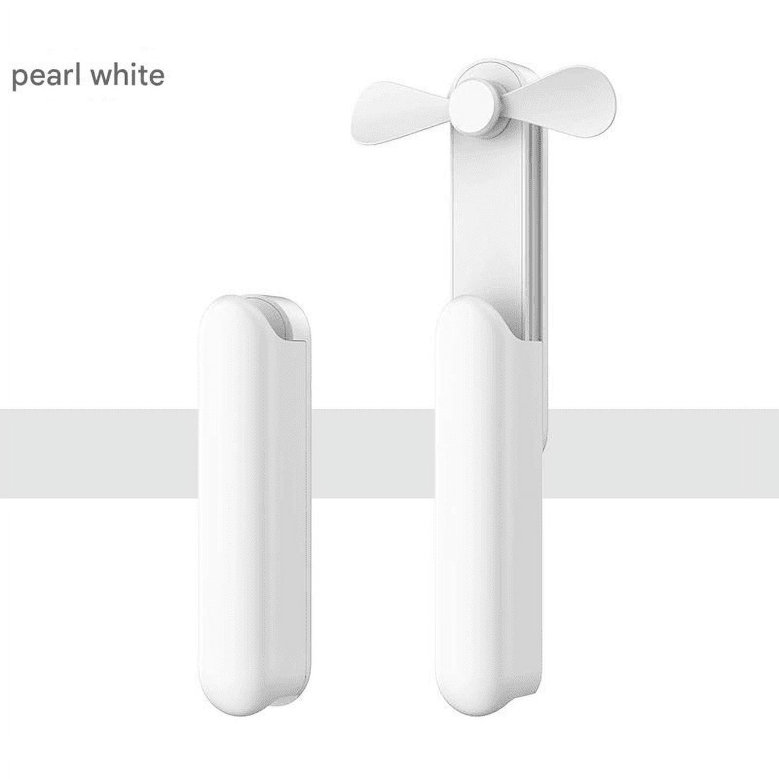 1pc Portable Mini Fan USB Rechargeable 2000mAh Battery power bank type ...