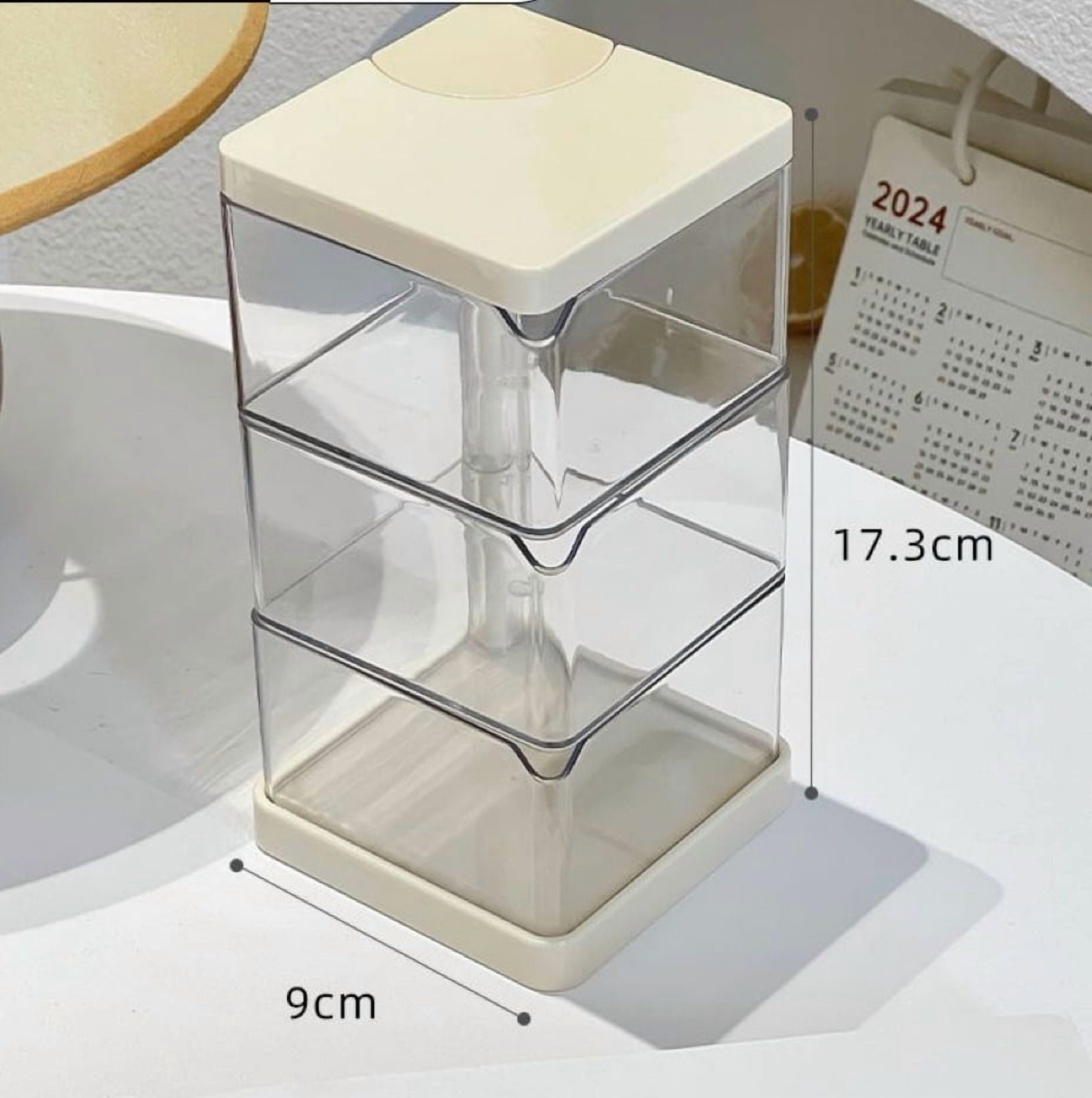 [1pc Powder Puff Storage Box] 1pc Plastic Powder Puff Storage Box ...