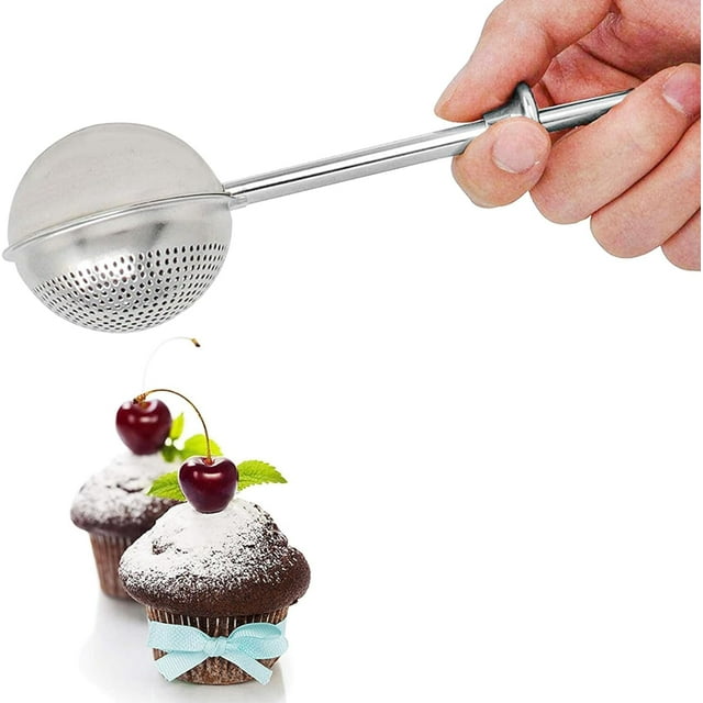 1pc Powdered Sugar Shaker Duster, Stainless Steel Flour Duster with ...