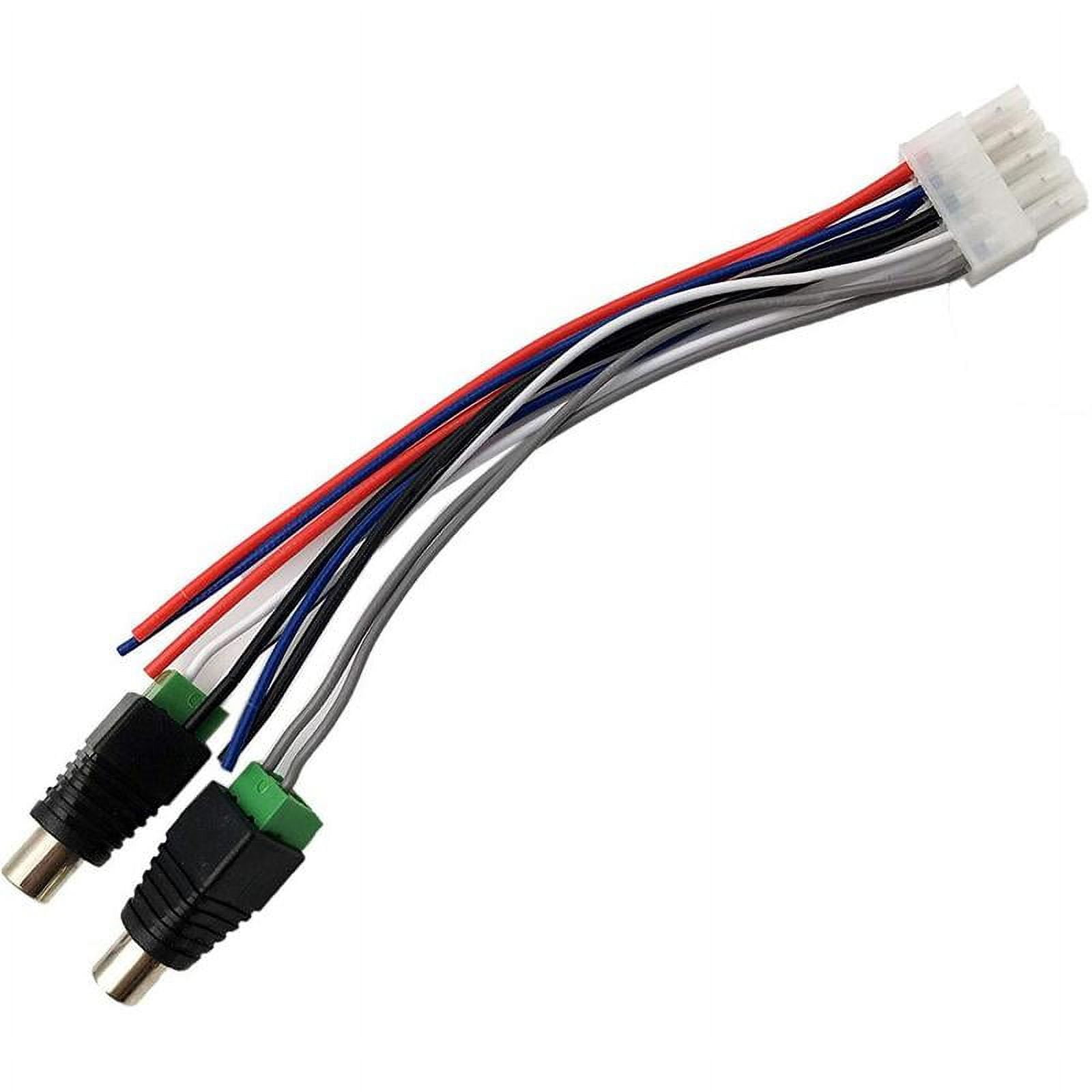 1pc Power Input Speaker Wire Harness 10 Pin Plug RCA For Dual New D7 ...