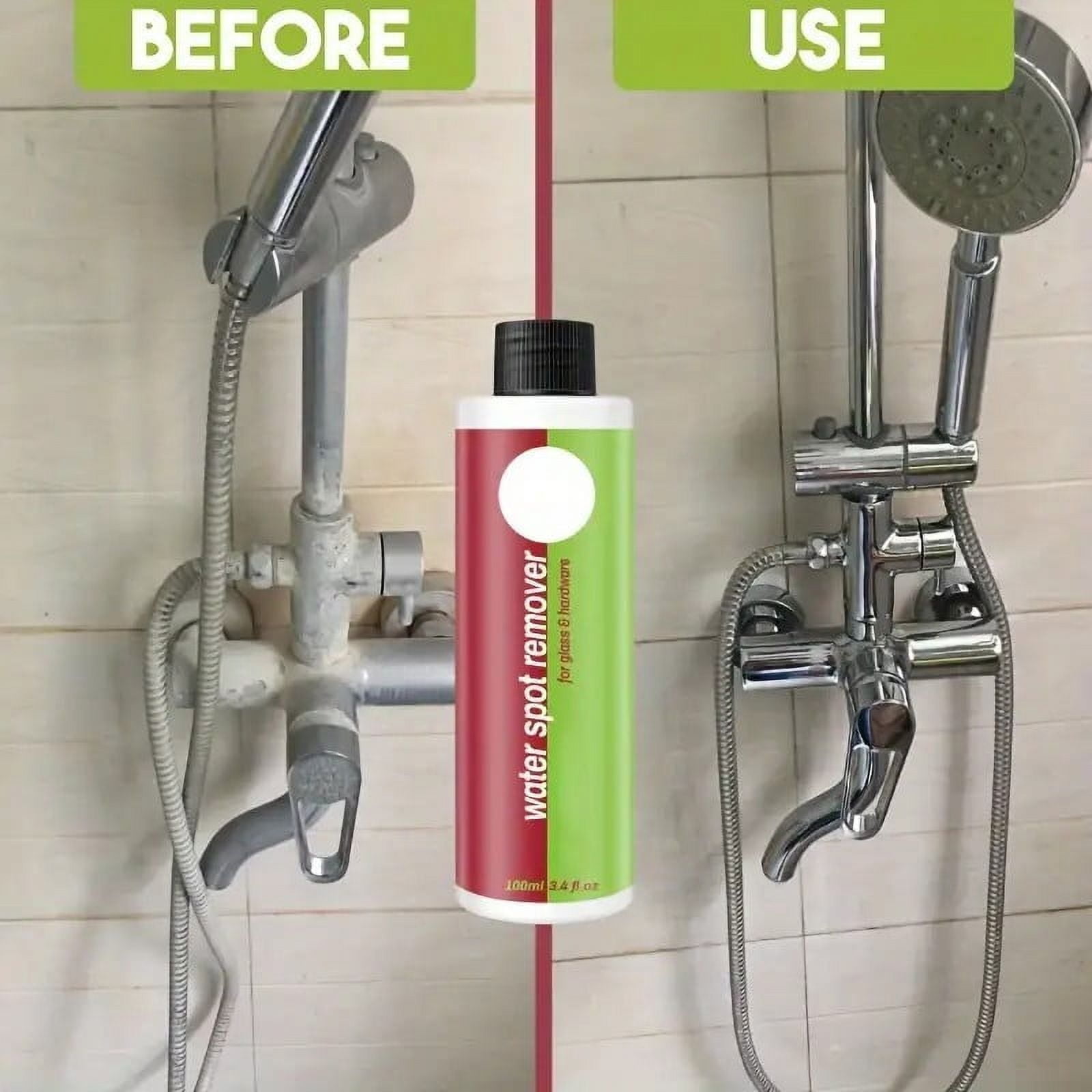 1pc Powerful Foam Glass Cleaner - Hard Water Spot Remover for Shower Doors Mirrors Tiles ...