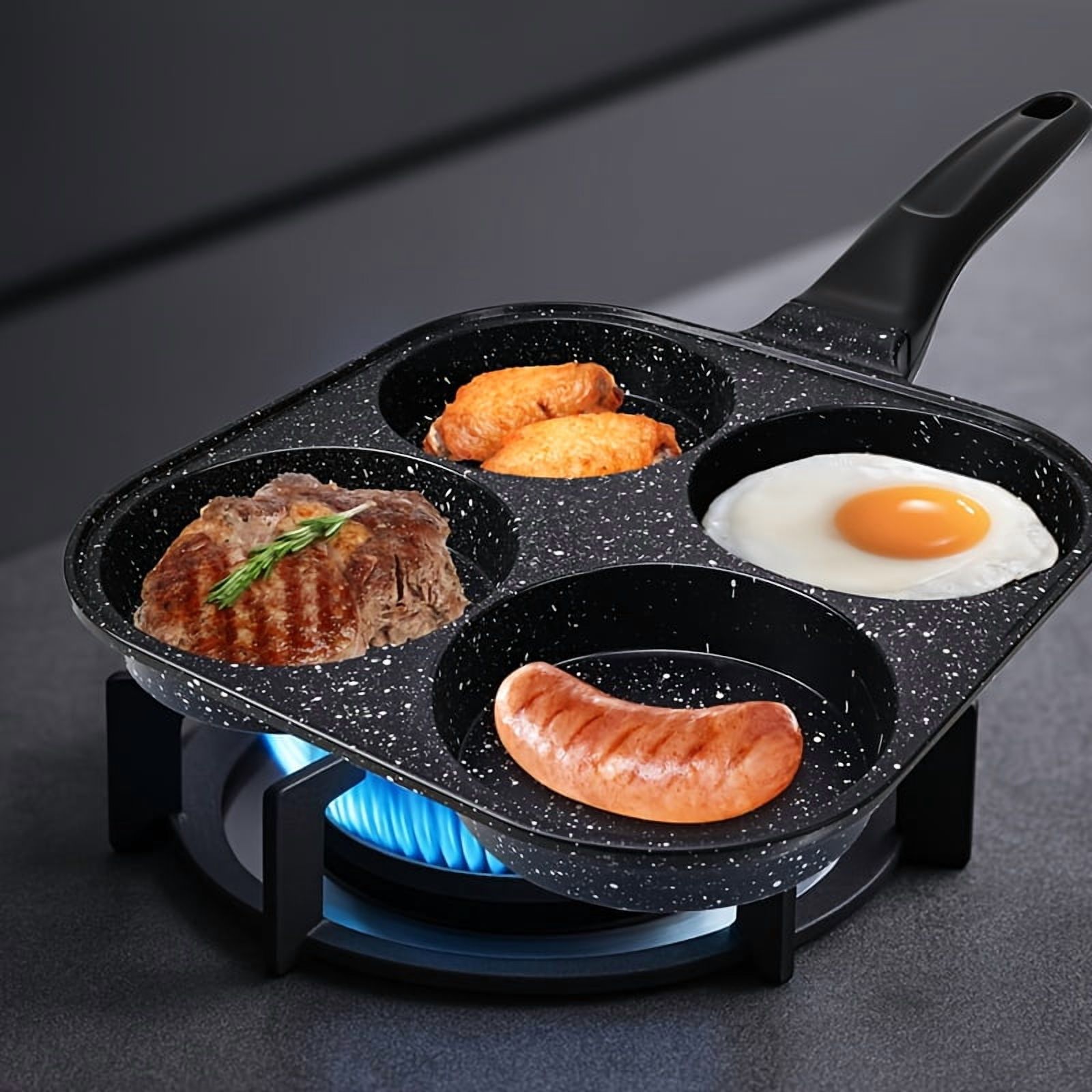 1pc Premium Omelet Pans Non-stick Breakfast Skillet for Eggs, Burgers ...