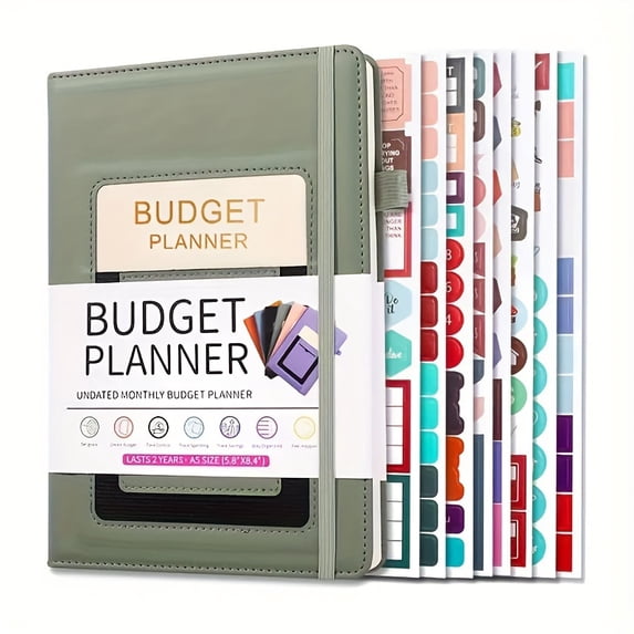 1pc Pu Leather Budget Plan Notebook With Expense Tracker-outstanding ...