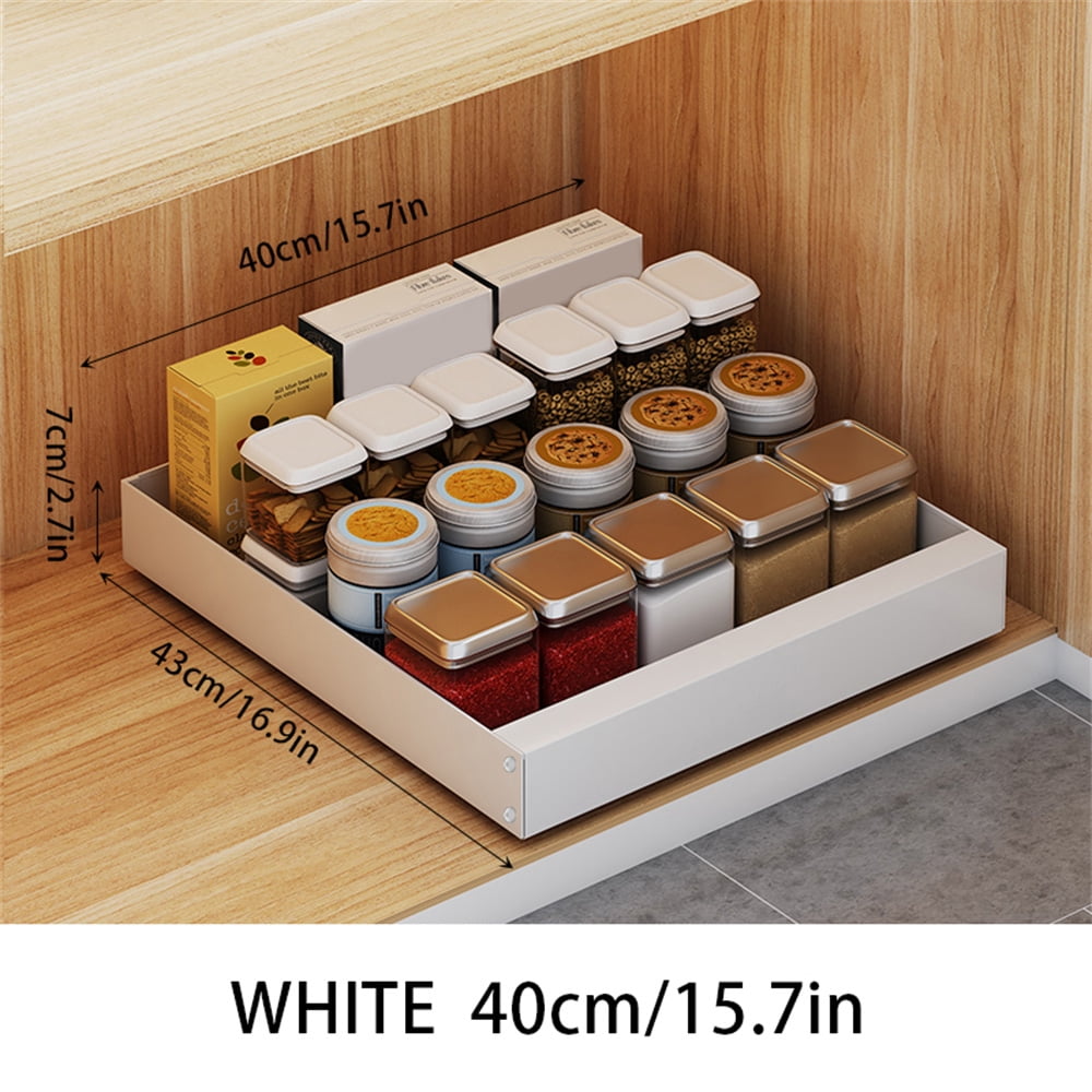 1pc Pull-Out Type Cabinet Organizer, Punching-free Seasoning Dish And ...
