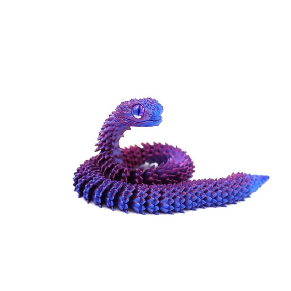 1pc Purple Size: 64*5*5cm 3D Printed Viper Jointed Snake - A Great Gift ...