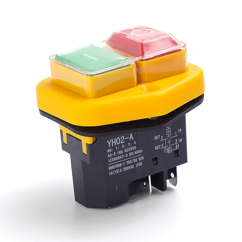 1pc Pushbutton Switch for KJD17B AC220V 18A Waterproof Magnetic ...