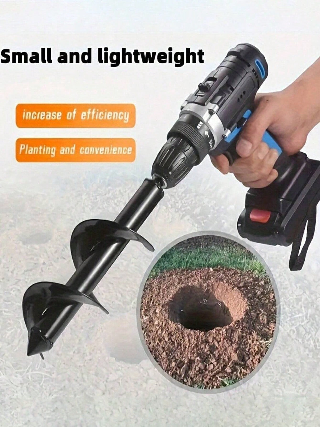 1pc Quick Plant Heavy Duty Auger Bit Garden Auger And Bulb Planter Tool ...