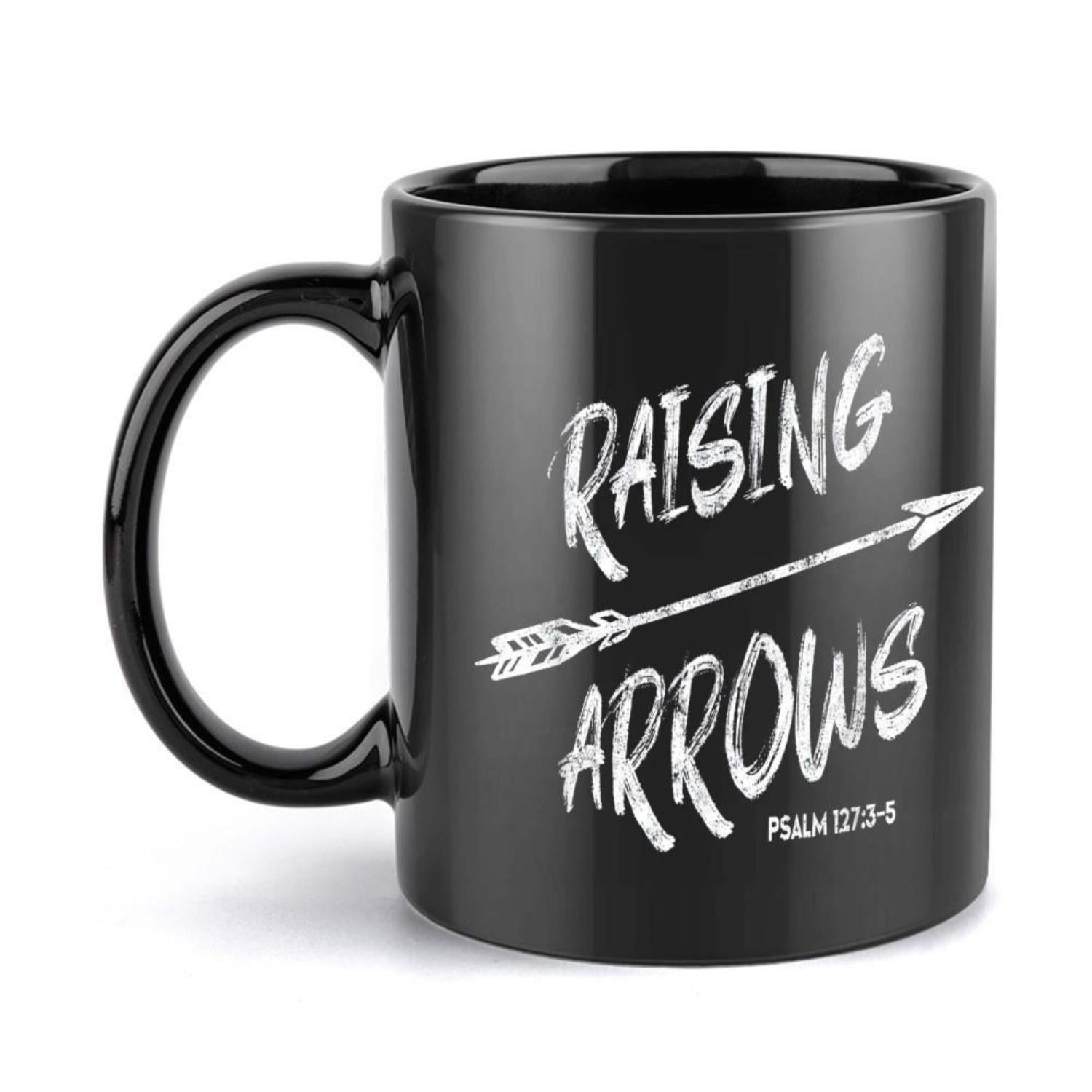 1pc Raising Arrows Coffee Mug 11oz Ceramic Cup with Bold RAISING ARROWS ...