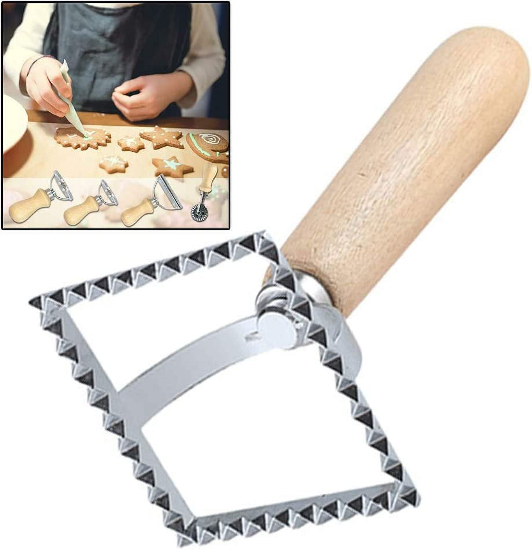 1pc Ravioli Stamp Maker Cutter Ravioli Maker Stamp Pasta Cutters Wooden ...