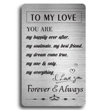 1pc Rectangle 201 Stainless Steel Thermal Transfer Wallet Card Heart ...