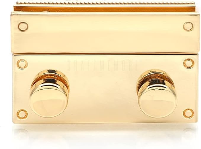 1pc Rectangle Press Lock Clasp Bag Closure Squeeze Turn Lock ...