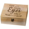 1pc Rectangle Wooden Memory Keepsake Boxes with Lids Wedding Memory ...