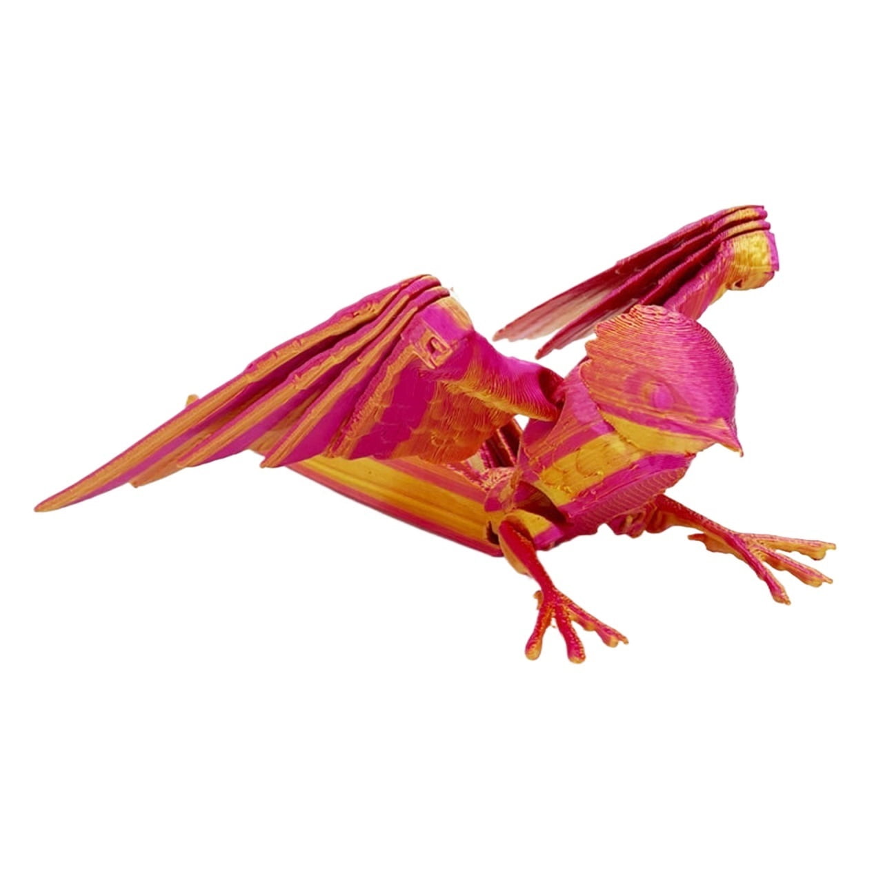 1pc Red Gold Size: 13*11*3cm 3D Printed Scissor-tailed Bird, Gift ...