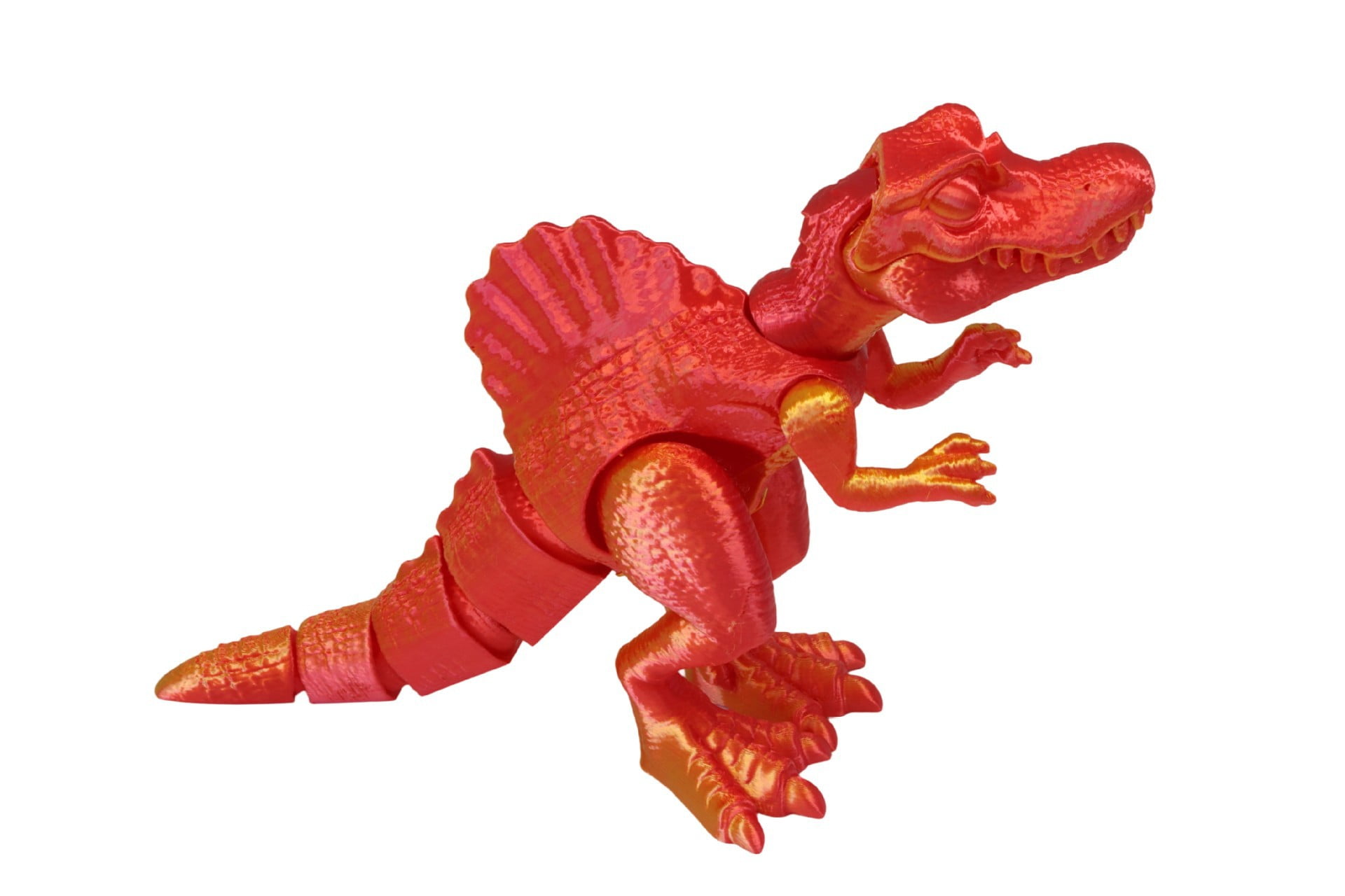 1pc Red Golden Size: 18*8*12cm 3D Printed Dinosaur Figurine, Fully ...