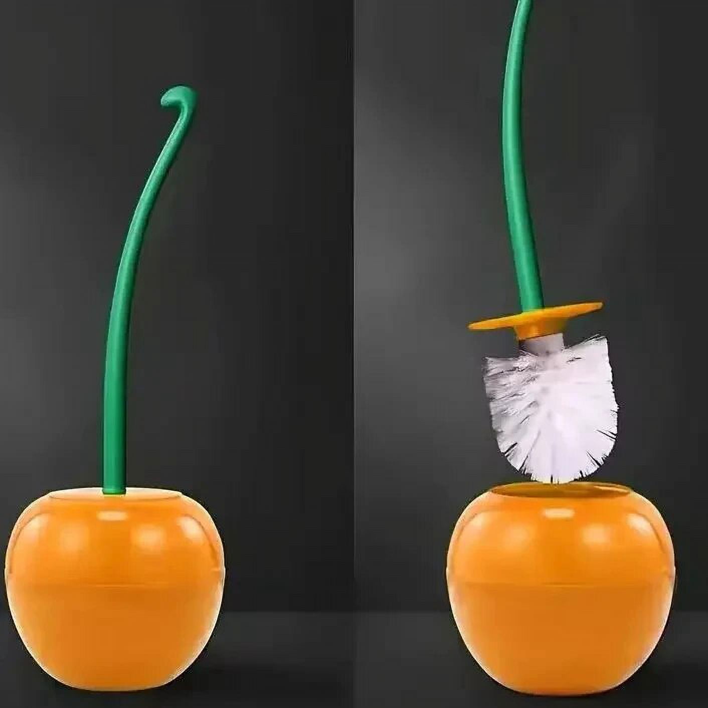 1pc Red Toilet Brush Creative Lovely Cherry Shape Lavatory Toilet Brush ...