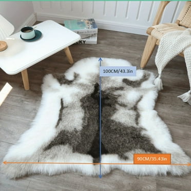 HR Premium Non-Slip Faux Cowhide Brown Area Rug for Cabin and Lodge ...