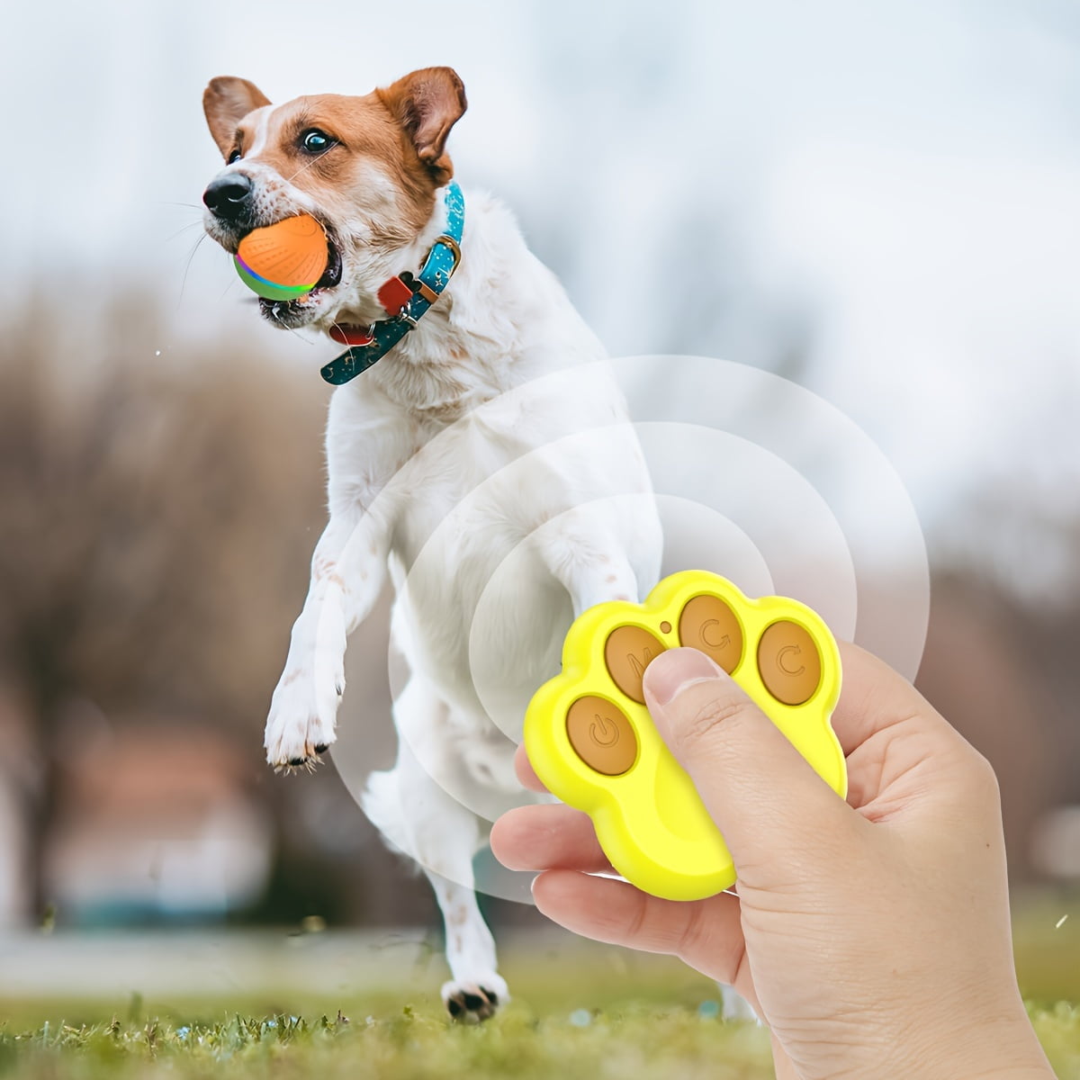1pc Remote Control Rolling Ball Toy Durable Dog Rechargeable Electric ...